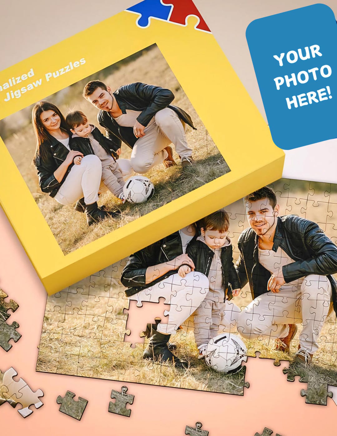 Create Your Own Puzzle From Photo Family Gift for Mom Personalized ...