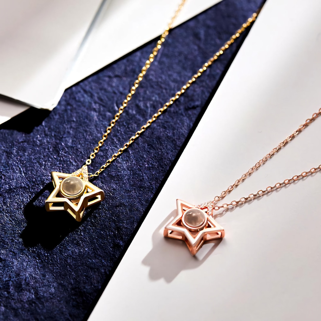 Projection Jewelry Personal Necklace Photo Picture Inside Custom ...