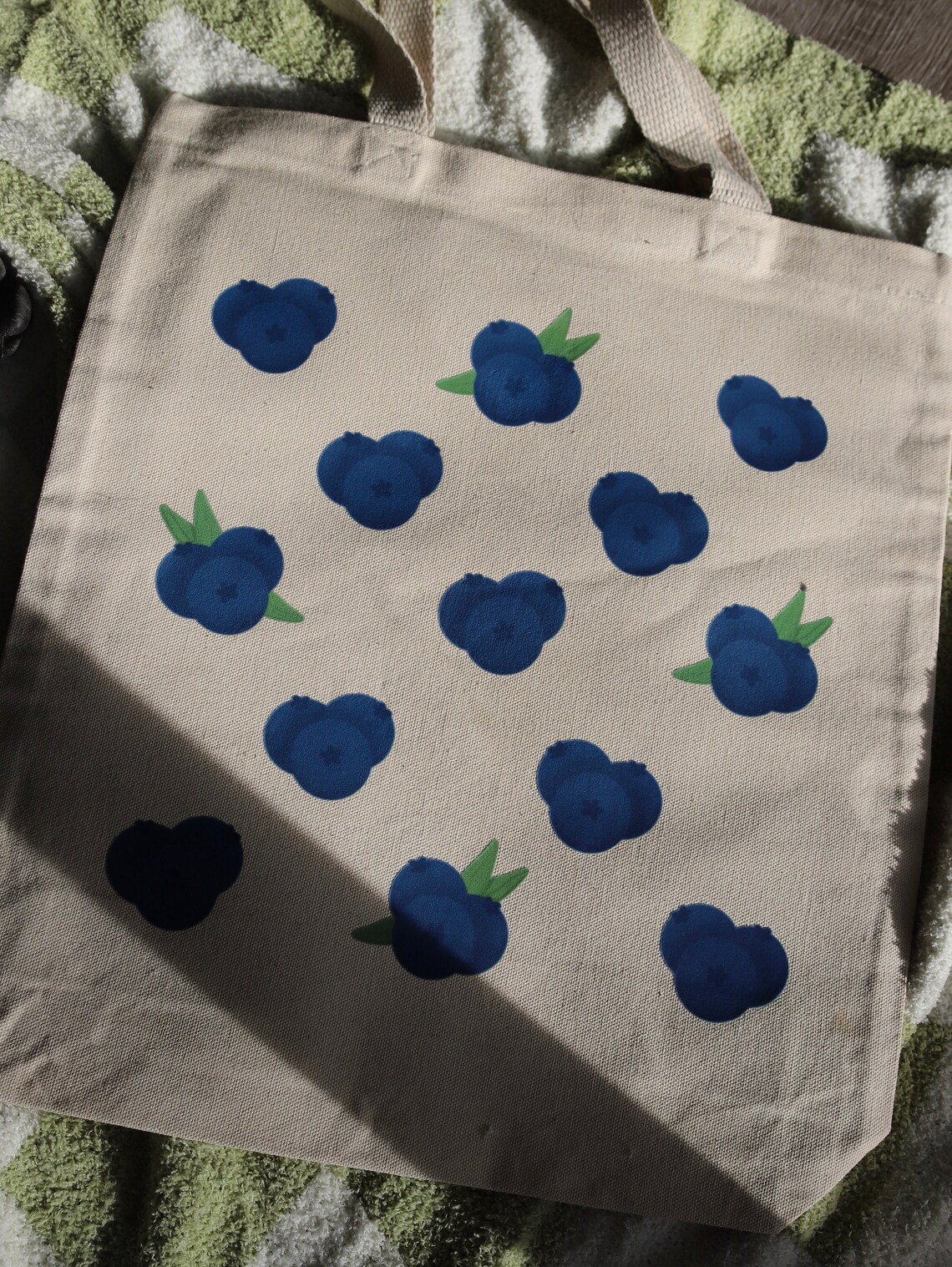 Blueberry Tote Bag Shopping Bag, Canvas Tote Bag - Etsy