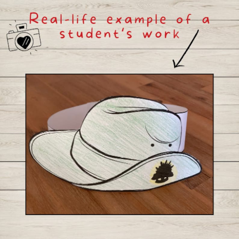 ANZAC Day Craft, Slouch Hat - Etsy