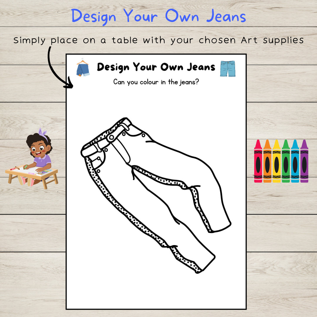Jeans for Genes Day Early Years Activities Low & No Prep - Etsy