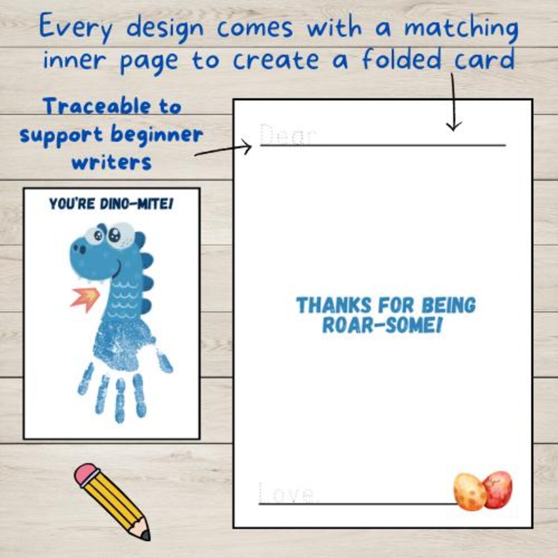 Fathers' Day Handprint Cards | Low Prep Fathers' Day Keepsake - Etsy