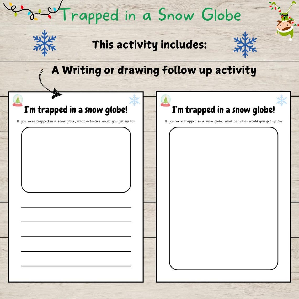 I'm Trapped in a Snow Globe | Poem & Writing or Drawing Prompt ...