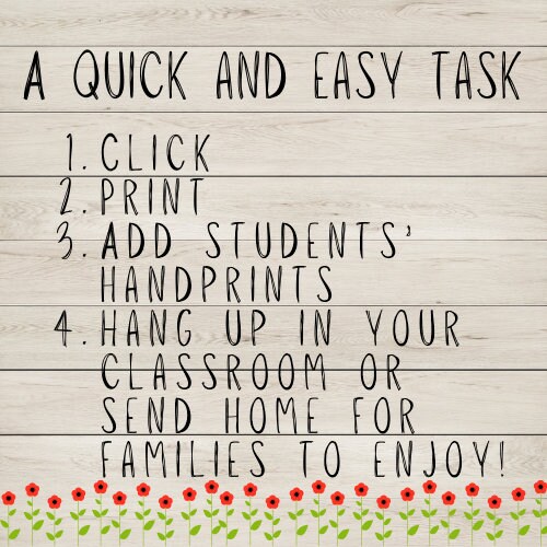 ANZAC Day Craft With Handprints - Etsy
