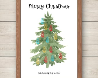 Mistletoes Footprint Christmas Craft | Christmas Keepsake | Gift for ...