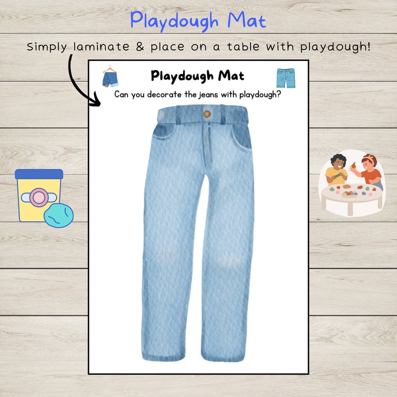 Jeans for Genes Day Early Years Activities Low & No Prep - Etsy