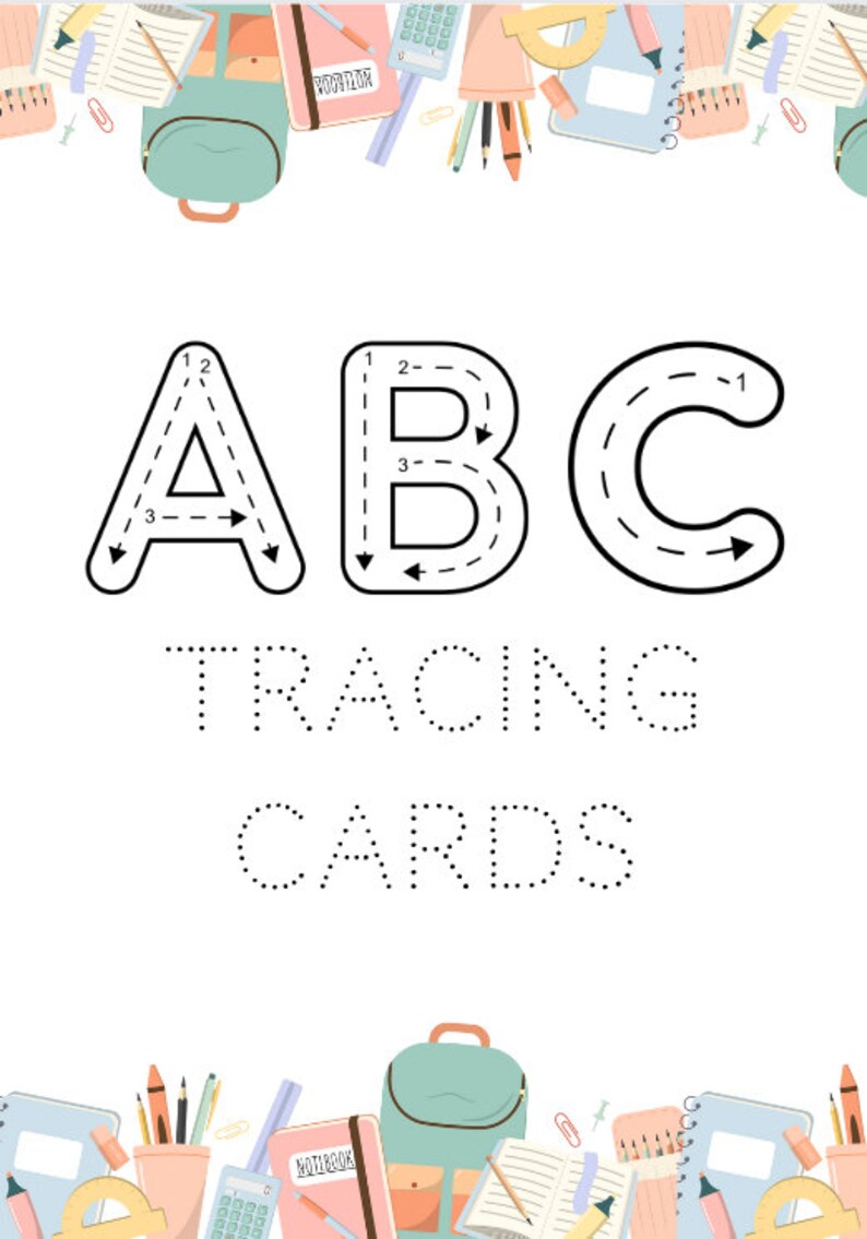 Alphabet Letter Tracing Activity - Etsy