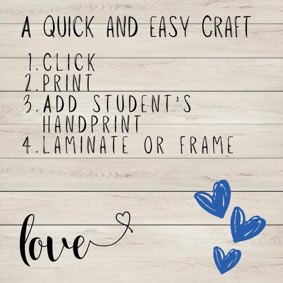 Fathers' Day Handprint Poems | Low Prep Fathers' Day Keepsake - Etsy