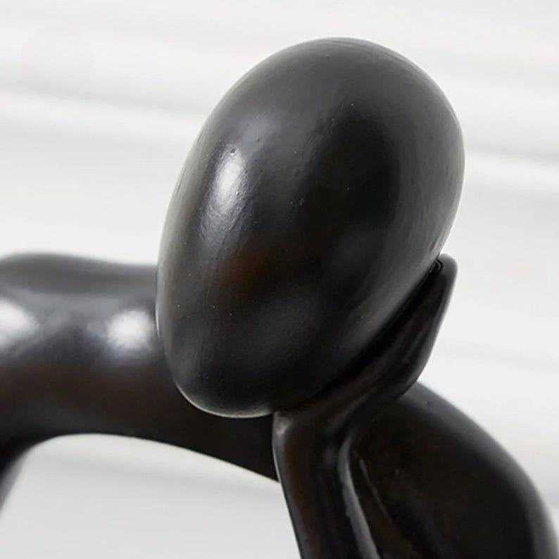 Gold Figurine Handmade Resin Sculpture Sitting Statue Holding Crystal ...