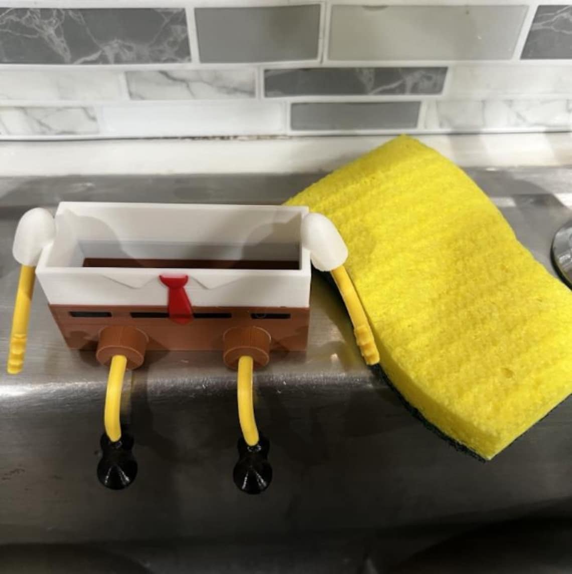 Spongebob-inspired Sponge Holder | Holds Kitchen Sponge | Fun Sink ...