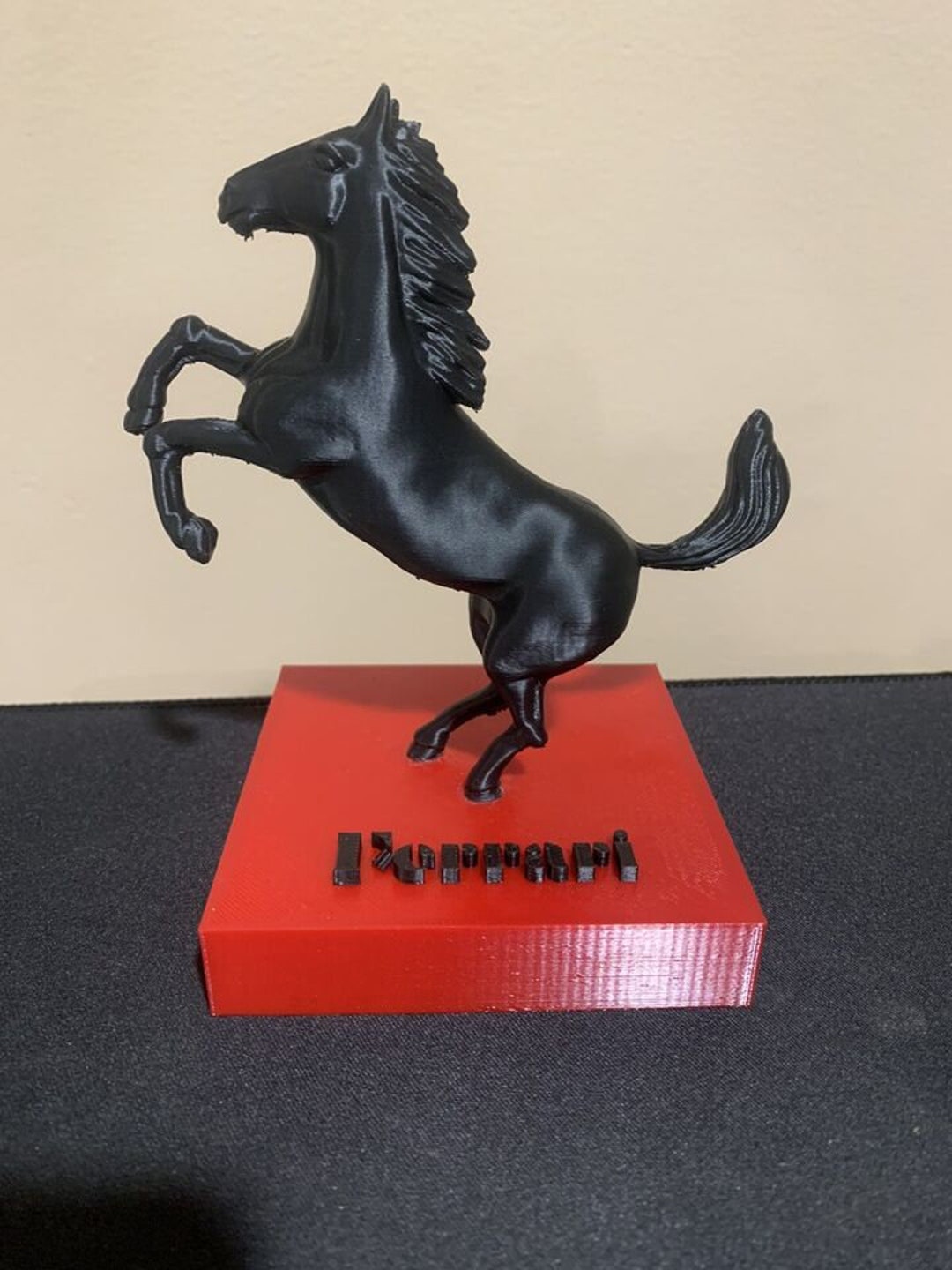 Ferrari Inspired Horse Figurine - Etsy