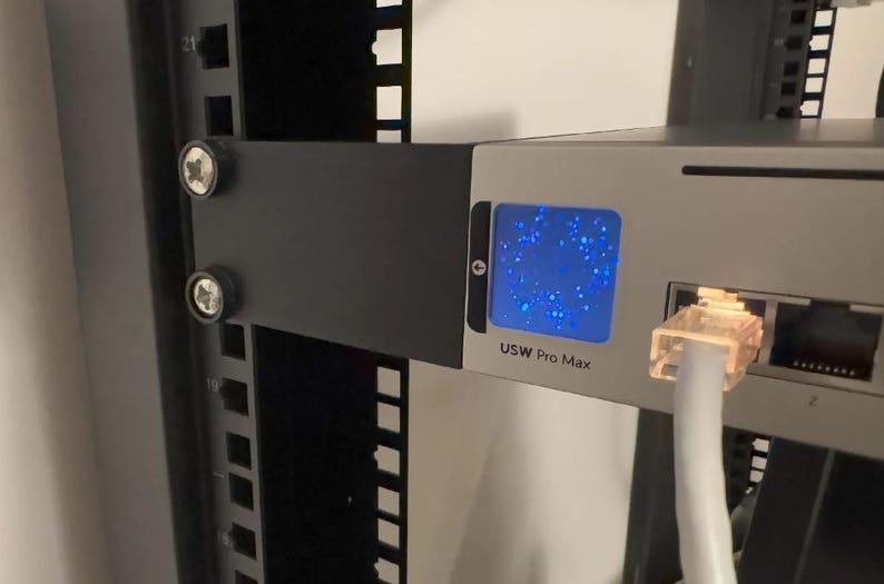19" Rack Ear Mounts for Ubiquiti Unifi USW Pro Max 16 and POE | Easy ...