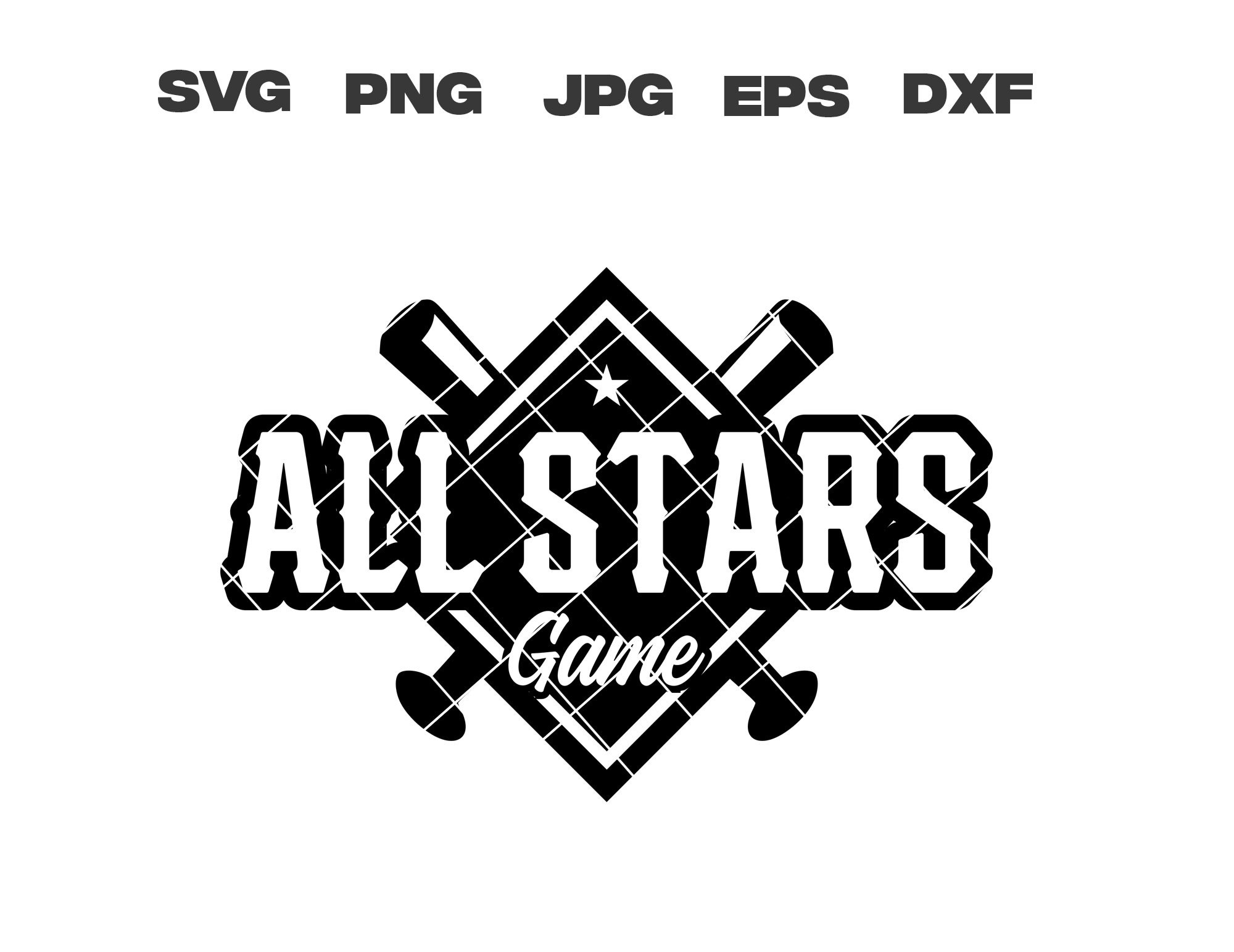 All Stars Baseball SVG, All Star SVG, Baseball SVG, All Star Game ...