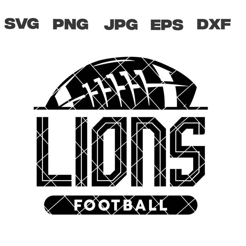 Lions Football Svg - Etsy