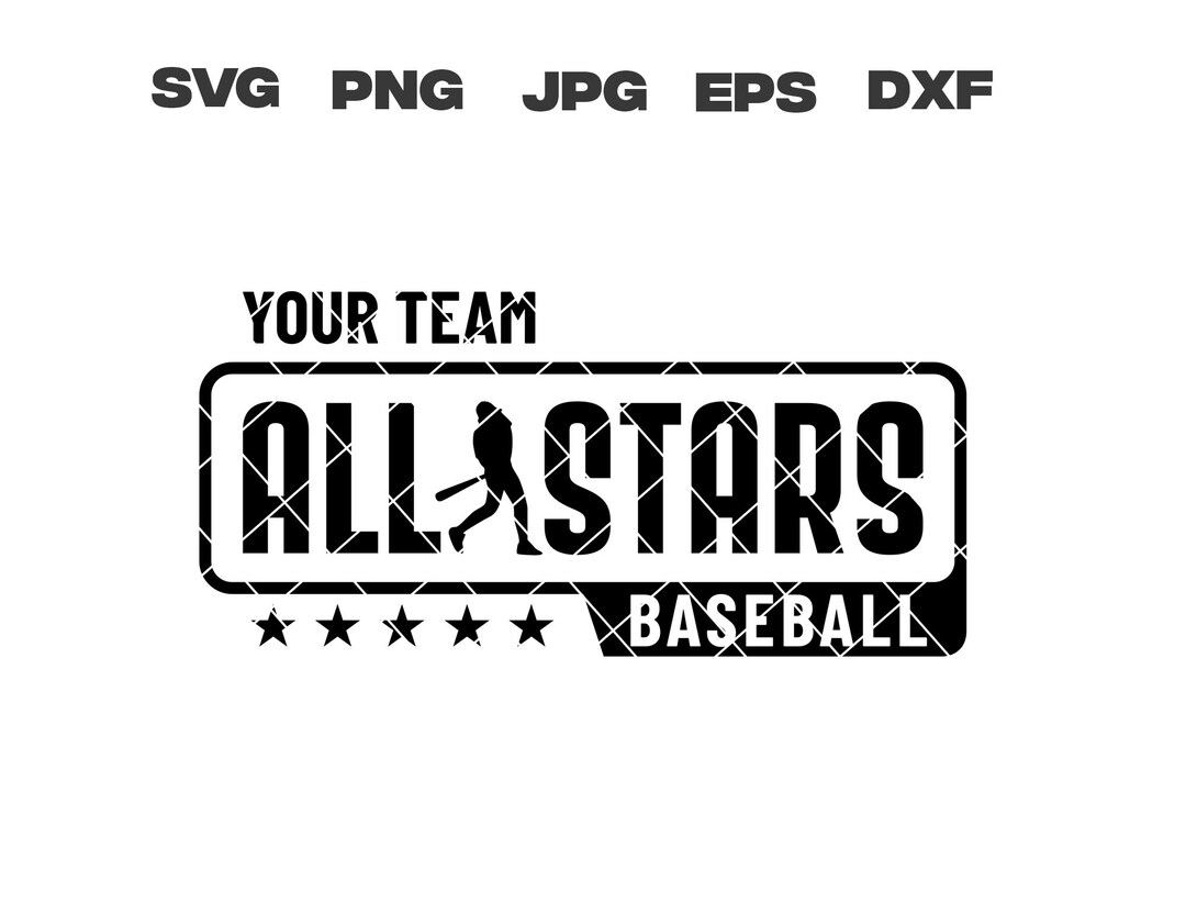 All Stars Baseball SVG, All Star SVG, Baseball SVG, All Star Game ...