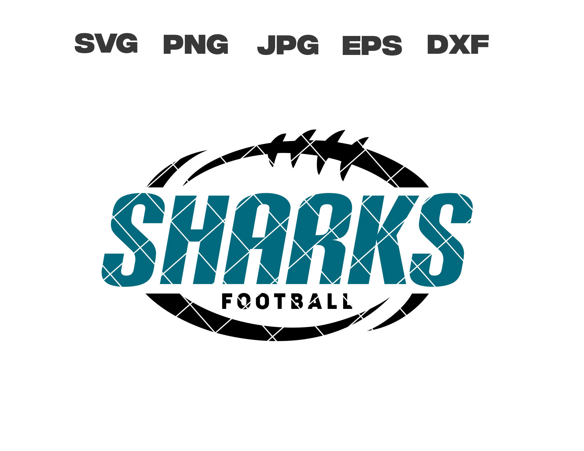 Sharks SVG, Sharks Football SVG, Football Team, Svg, Png, Jpg, Dxf, Eps ...