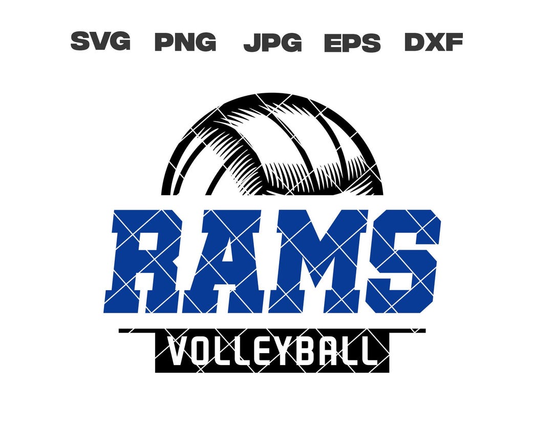 Rams SVG, Rams Volleyball SVG, Volleyball Svg, Png, Jpg, Dxf, Eps ...