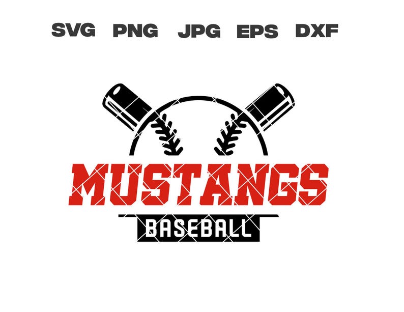 Mustangs SVG, Mustangs Baseball SVG, Baseball Team, Svg, Png, Jpg, Dxf ...
