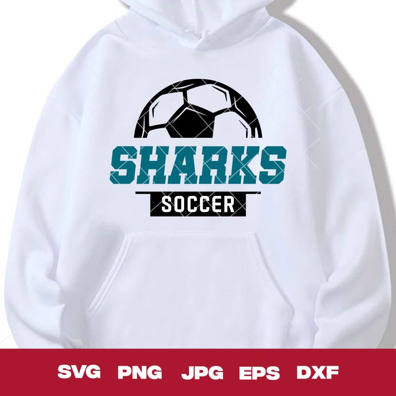 Sharks SVG, Sharks Soccer SVG, Soccer Svg, Png, Jpg, Dxf, Eps, Cricut ...