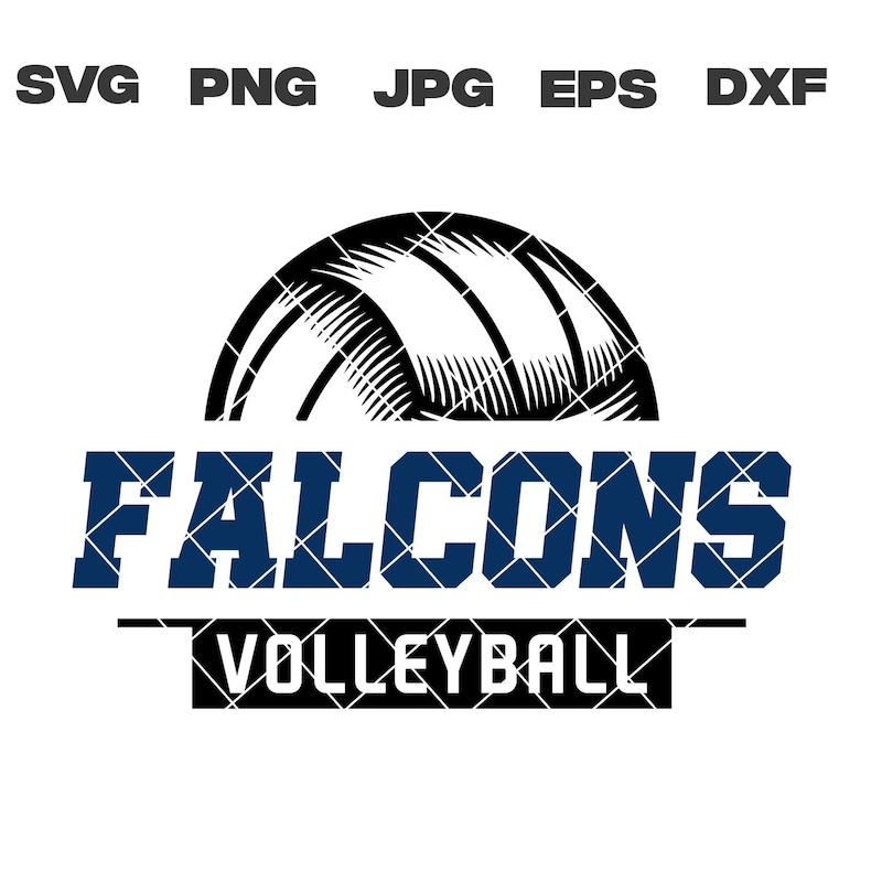 Falcon Volleyball Svg - Etsy