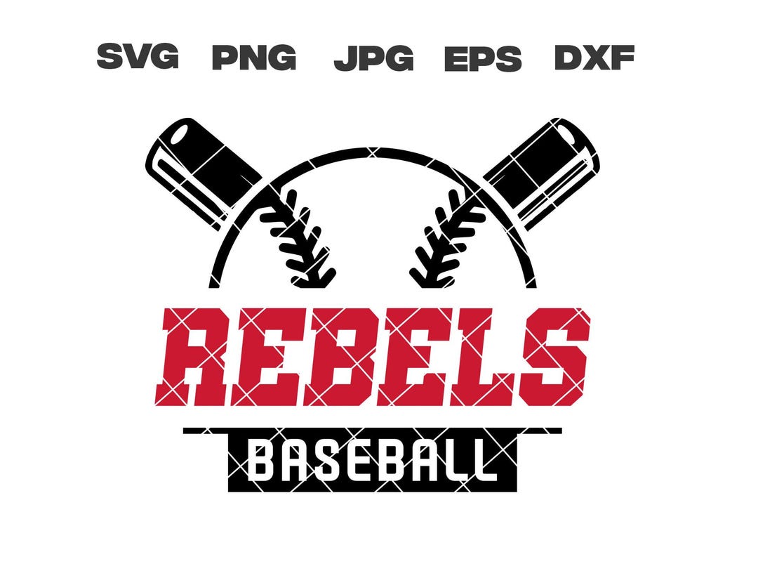 Rebels SVG, Rebels Baseball SVG, Baseball Team, Svg, Png, Jpg, Dxf, Eps ...