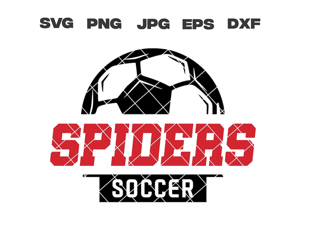 Spiders SVG, Spiders Soccer SVG, Soccer Svg, Png, Jpg, Dxf, Eps, Cricut ...