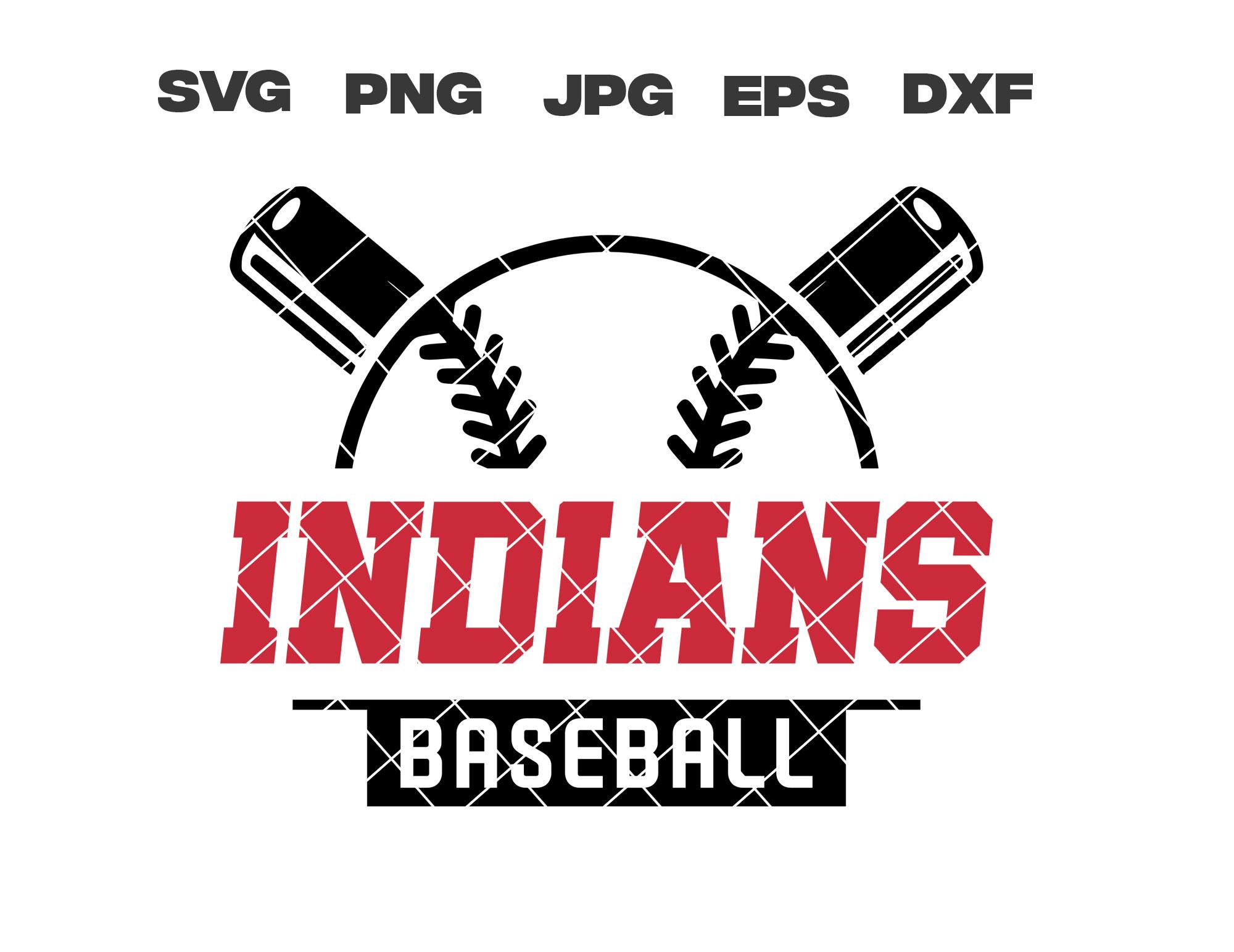 Indians SVG, Indians Baseball SVG, Baseball Team, Svg, Png, Jpg, Dxf ...