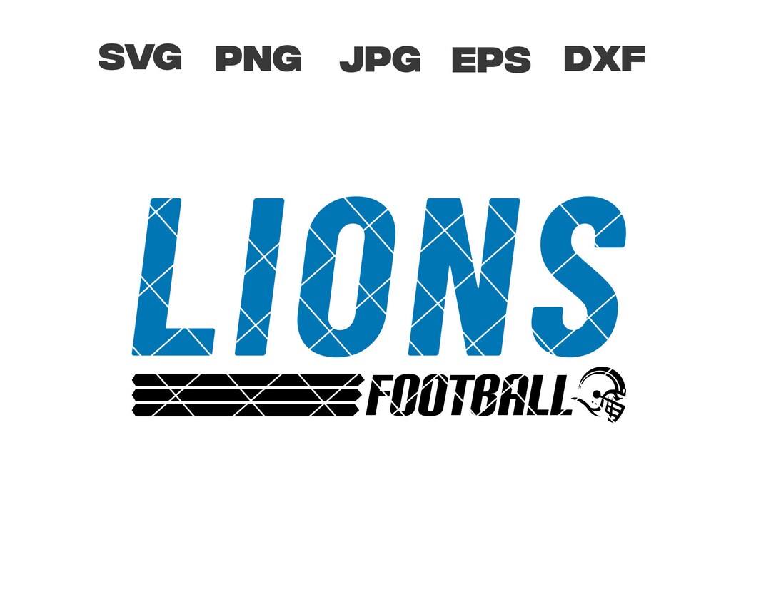 Lions SVG, Lions Football SVG, Football Team SVG, Cricut Files, Digital ...