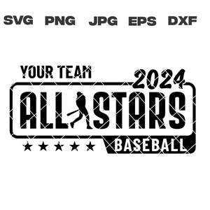 All Stars Baseball SVG, All Star SVG, Baseball SVG, All Star Game ...
