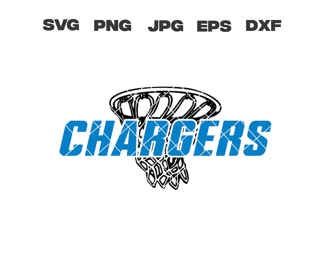 Chargers SVG, Chargers Basketball SVG, Basketball Team, Cricut Files ...