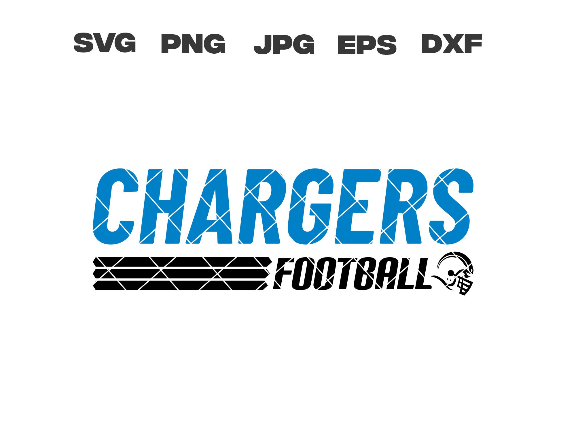 Chargers SVG, Chargers Football SVG, Football Team SVG, Cricut Files ...