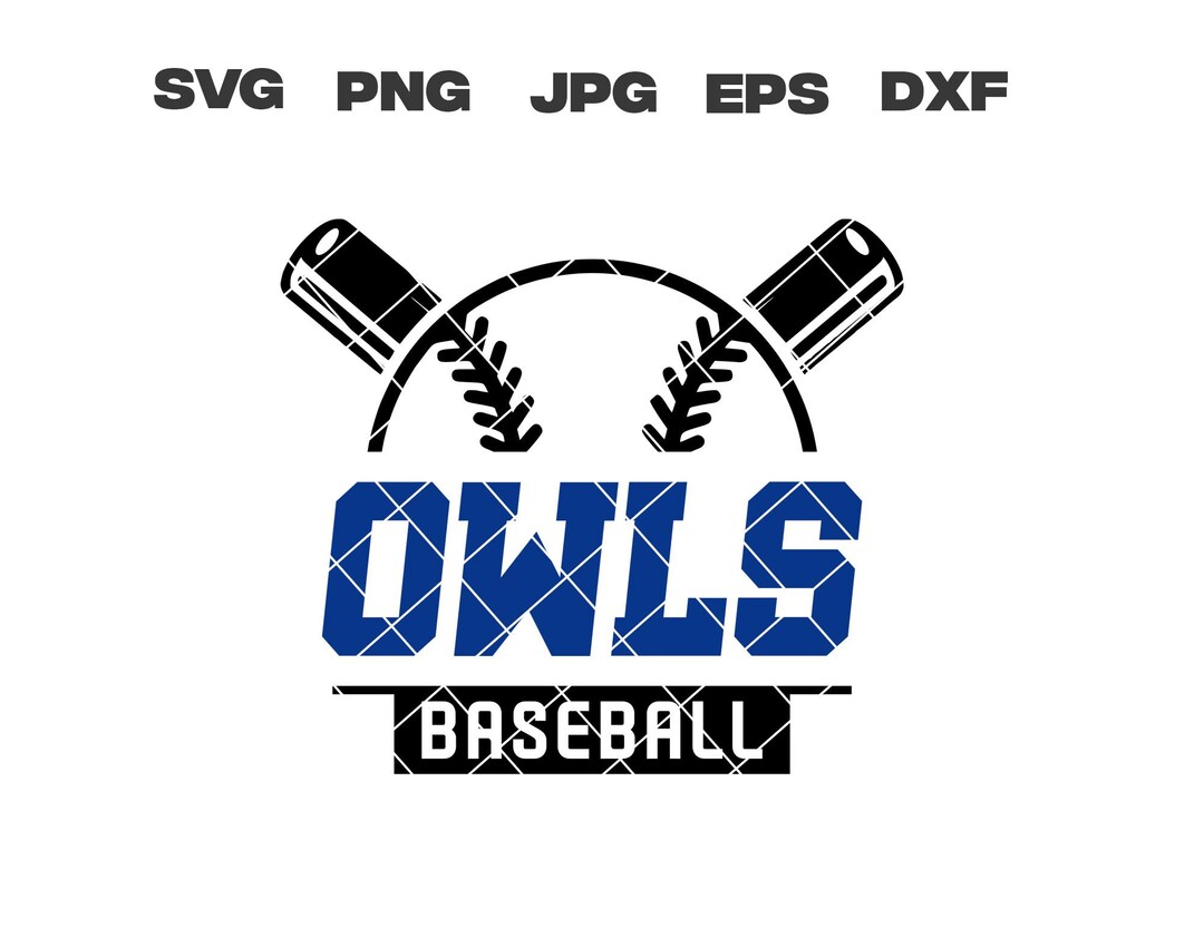 Owls SVG, Owls Baseball SVG, Baseball Team, Svg, Png, Jpg, Dxf, Eps ...