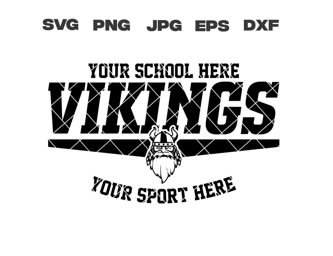 Personalized, Custom, Vikings Svg, School Mascot, Svg, Dxf, Eps, Png ...