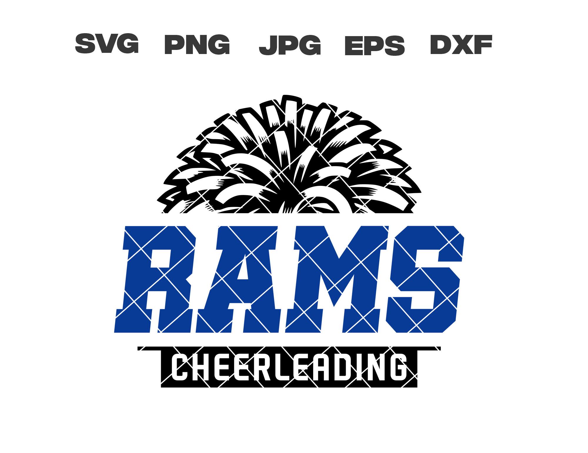 Rams SVG, Rams Cheerleading SVG, Cheerleading Svg, Png, Jpg, Dxf, Eps ...