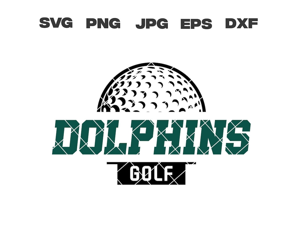 Dolphins SVG, Dolphins Golf SVG, Golf Svg, Png, Jpg, Dxf, Eps, Cricut ...