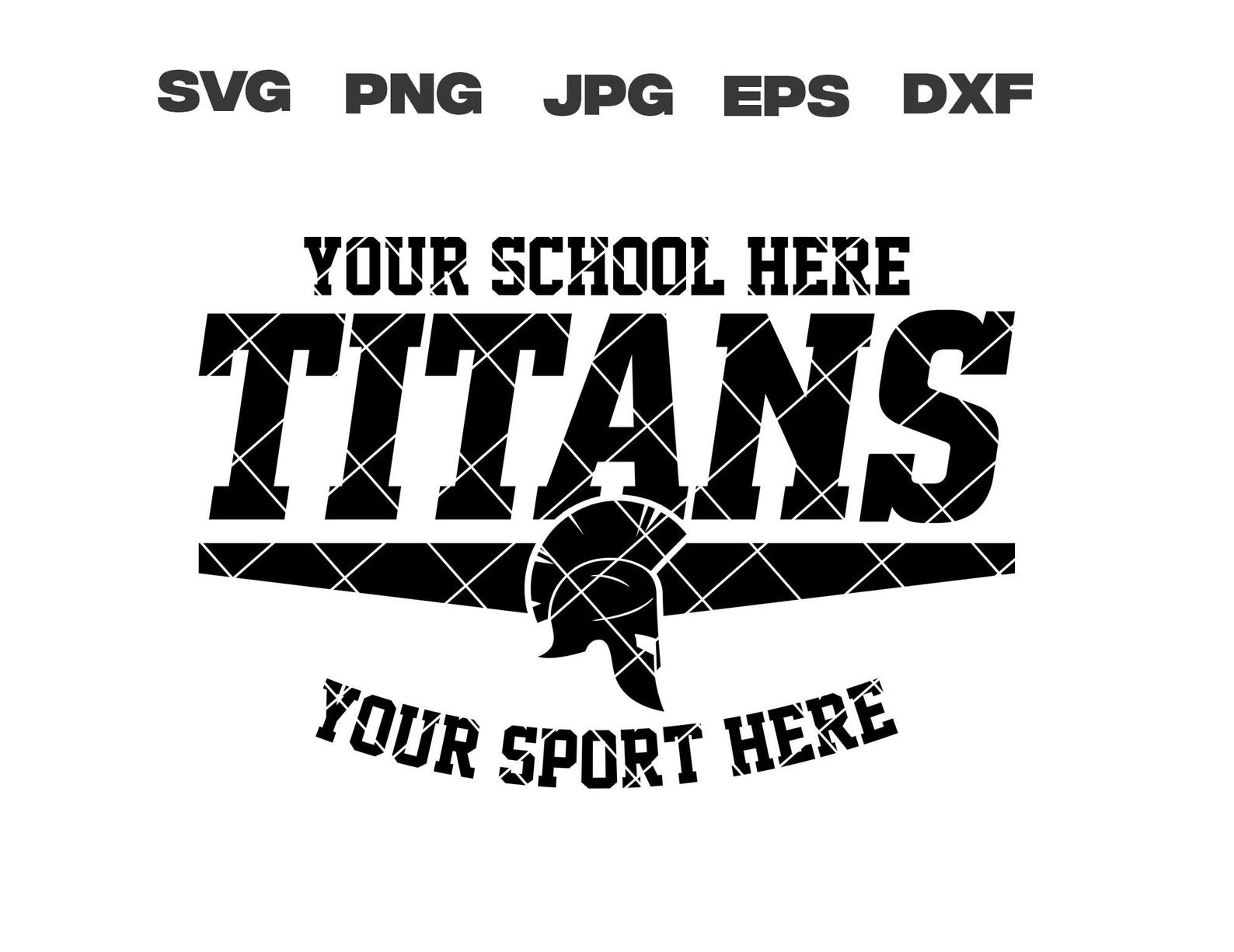 Personalized, Custom, Titans Svg, School Mascot, Svg, Dxf, Eps, Png ...