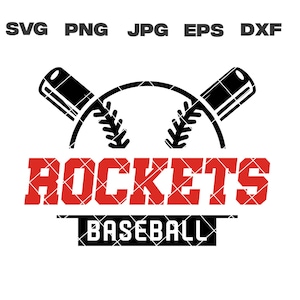 Rockets SVG, Rockets Baseball SVG, Baseball Team, Svg, Png, Jpg, Dxf ...