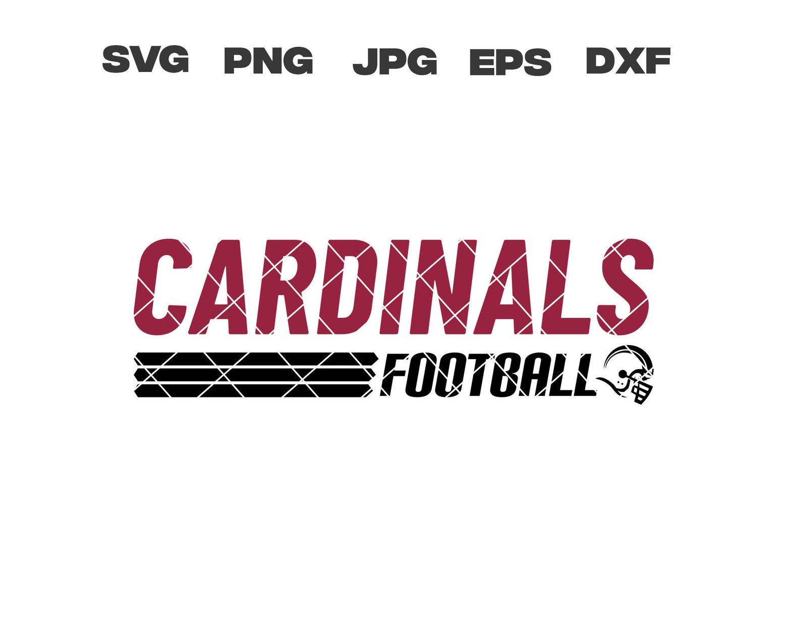 Cardinals SVG, Cardinals Football SVG, Football Team SVG, Cricut Files ...
