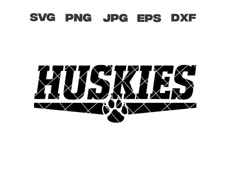 Huskies Svg, Huskies, School Mascot Clipart, Svg, Dxf, Eps, Png, Jpg ...