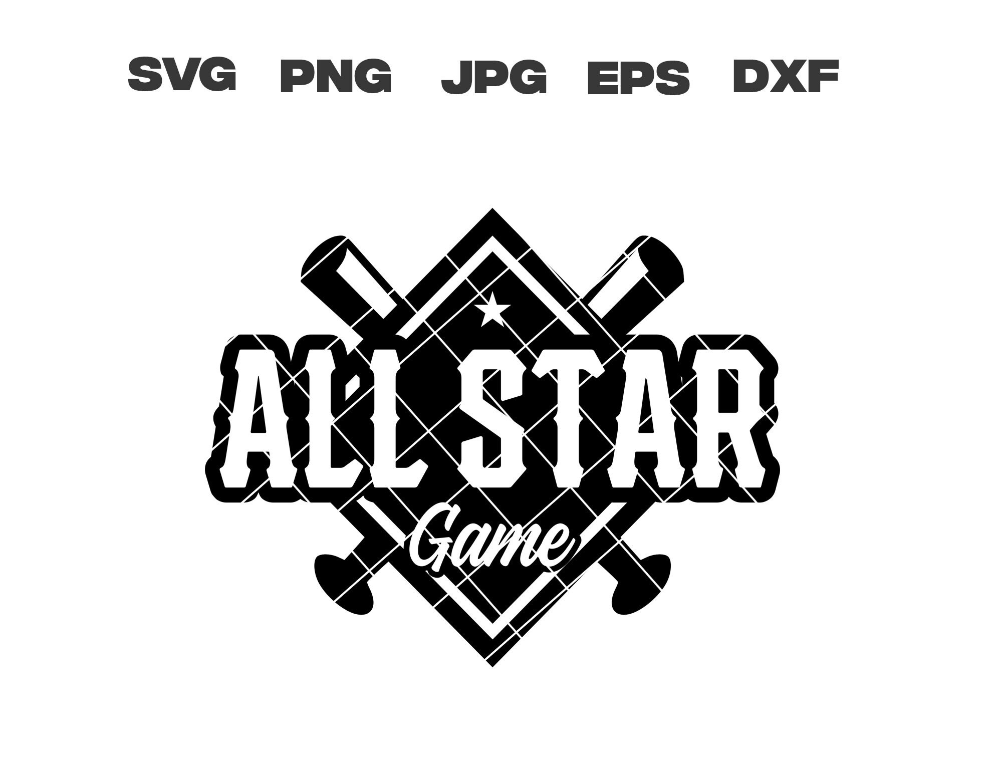 All Stars Baseball SVG, All Star SVG, Baseball SVG, All Star Game ...