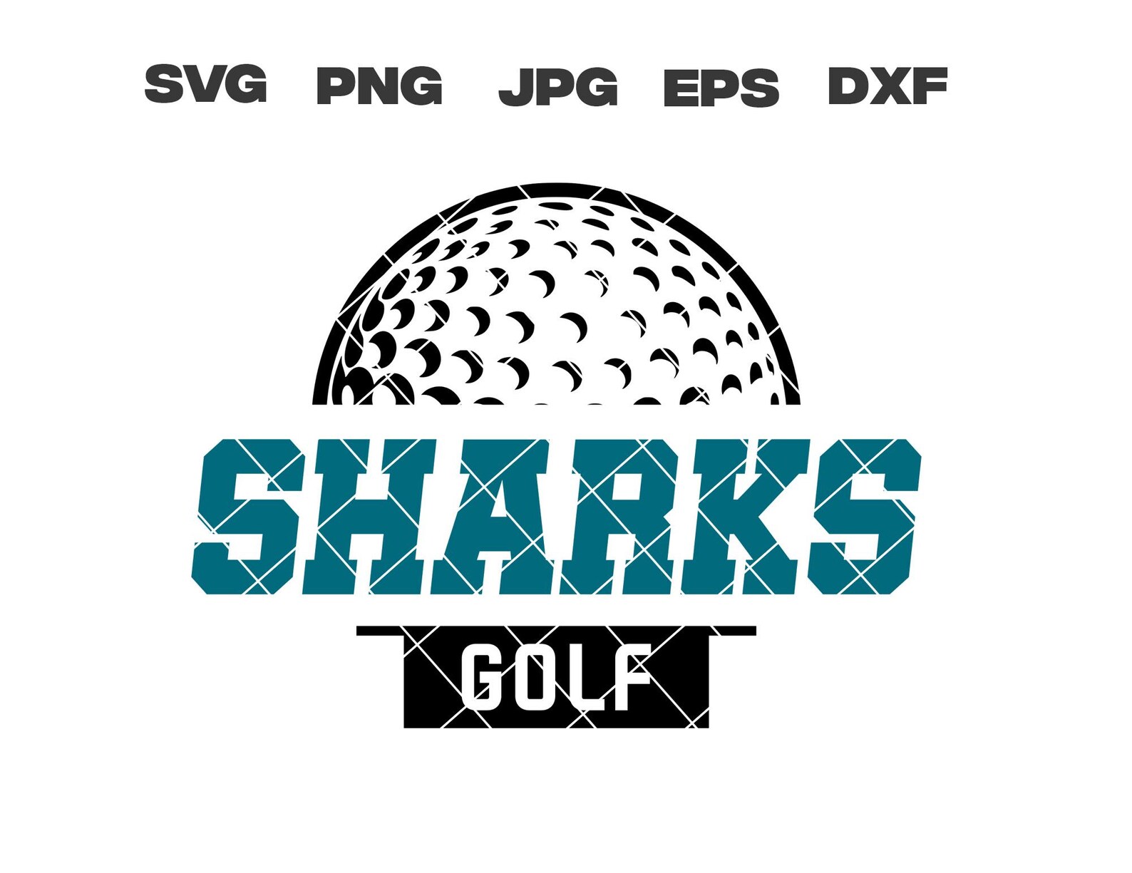 Sharks SVG, Sharks Golf SVG, Golf Svg, Png, Jpg, Dxf, Eps, Cricut Files ...