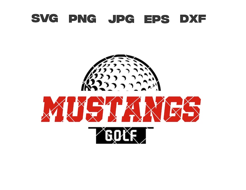 Mustangs SVG, Mustangs Golf SVG, Golf Svg, Png, Jpg, Dxf, Eps, Cricut ...