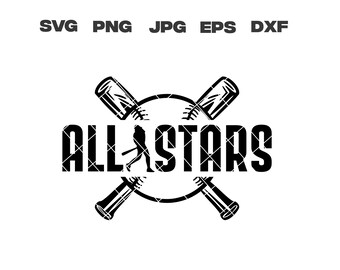 All Stars Baseball SVG, All Star SVG, Baseball SVG, All Star Game ...
