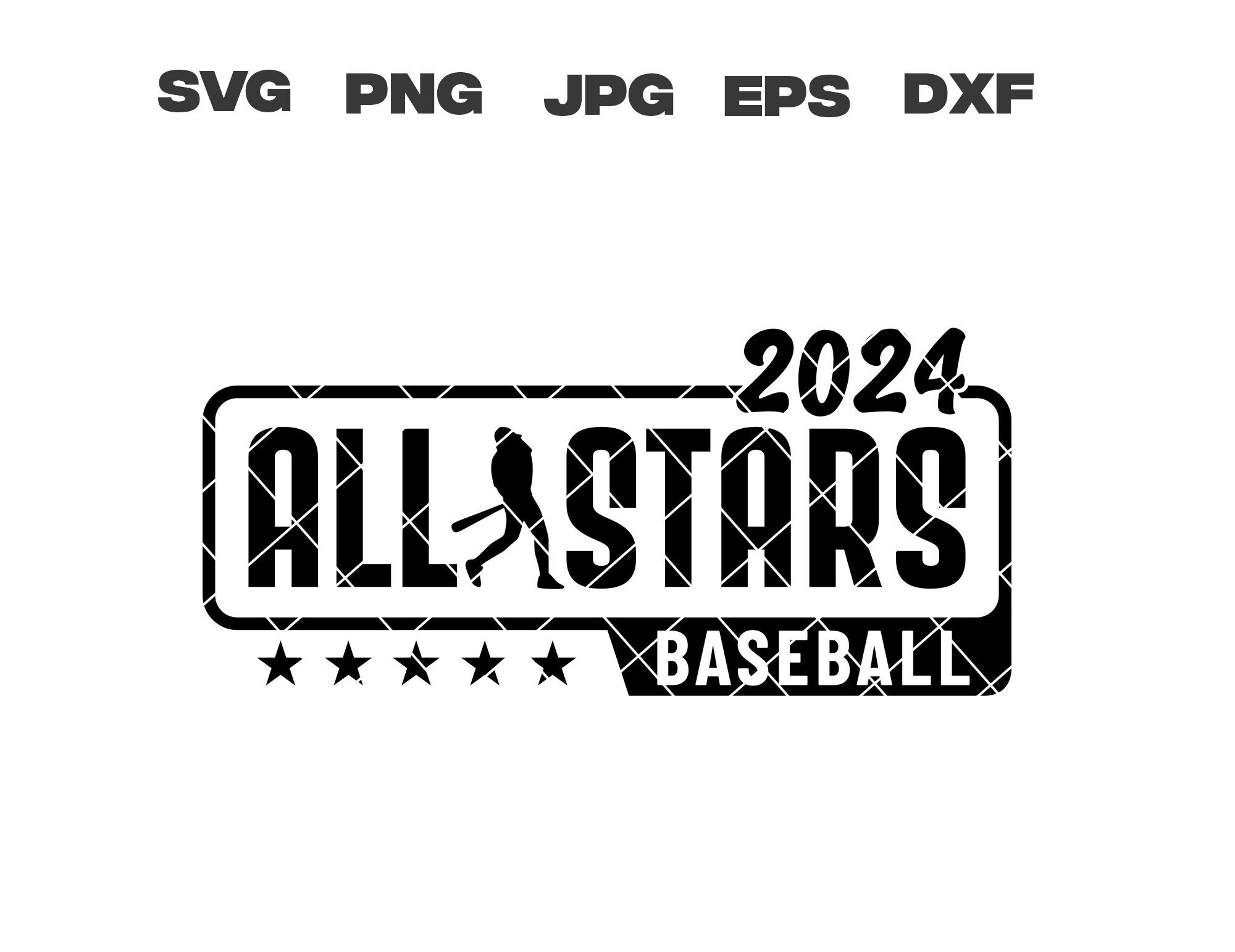 All Stars Baseball SVG, All Star SVG, Baseball SVG, All Star Game ...