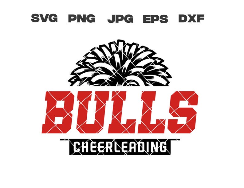 Bulls SVG, Bulls Cheerleading SVG, Cheerleading Svg, Png, Jpg, Dxf, Eps ...