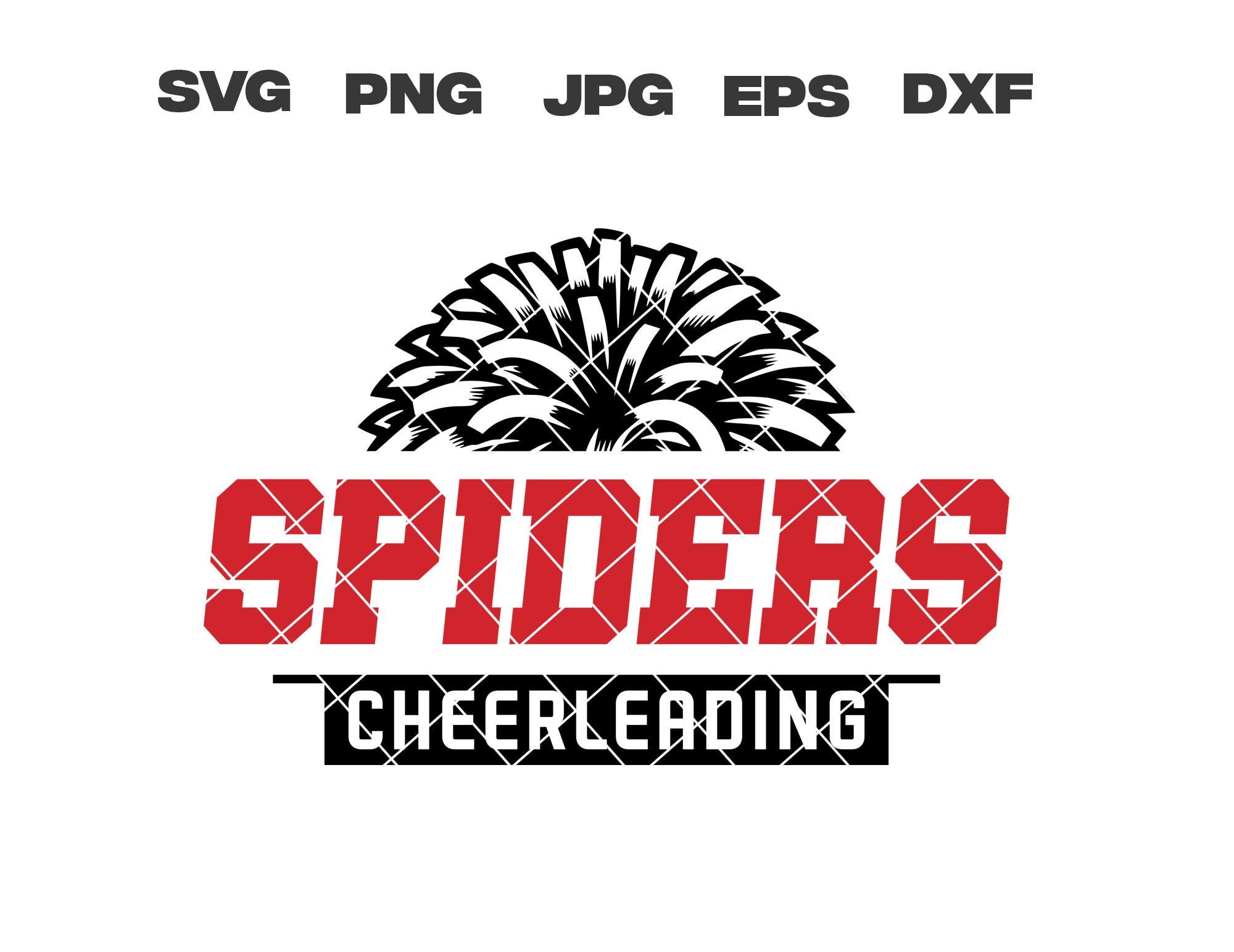 Spiders SVG, Spiders Cheerleading SVG, Cheerleading Svg, Png, Jpg, Dxf ...
