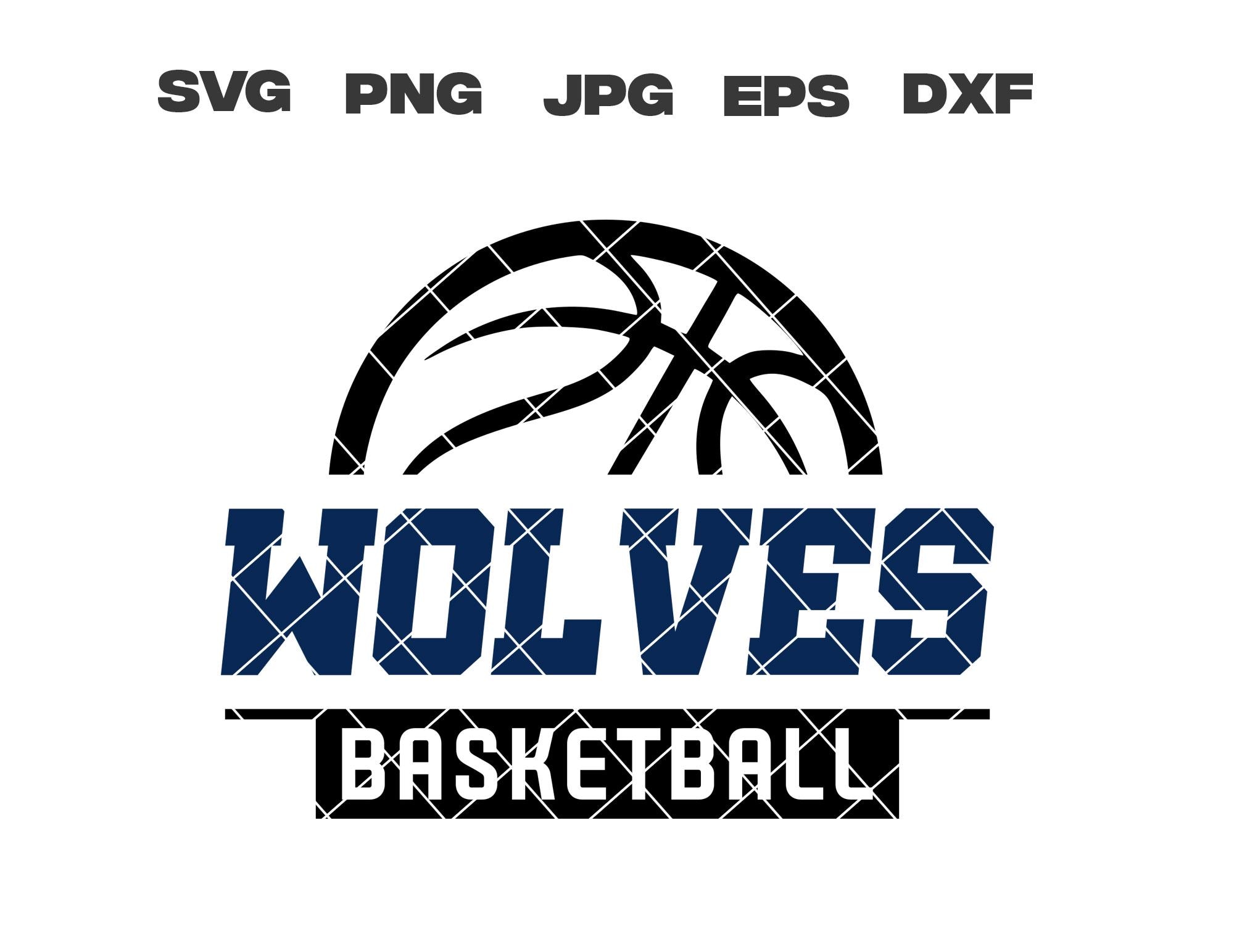 Wolves SVG, Wolves Basketball SVG, Basketball Team, Svg, Png, Jpg, Dxf ...