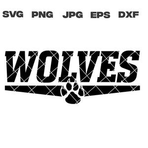 Wolves Svg, Wolves, School Mascot Clipart, Svg, Dxf, Eps, Png, Jpg ...