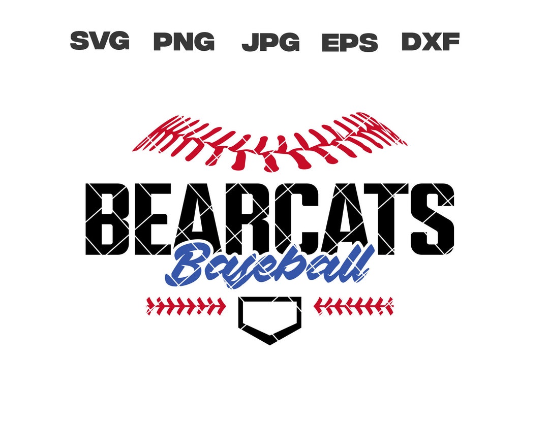 Bearcats SVG, Bearcats Baseball SVG, Baseball Team, Svg, Png, Jpg, Dxf ...