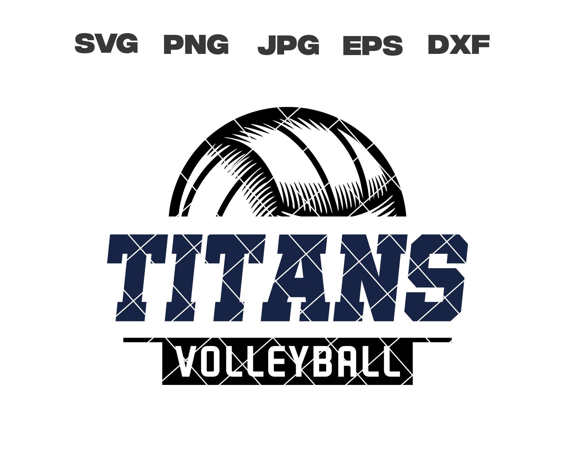 Titans SVG, Titans Volleyball SVG, Volleyball Svg, Png, Jpg, Dxf, Eps ...